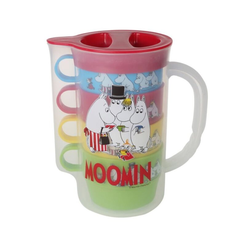 Mumin kanna och 4 st muggar, Picknick - Heminreda.se