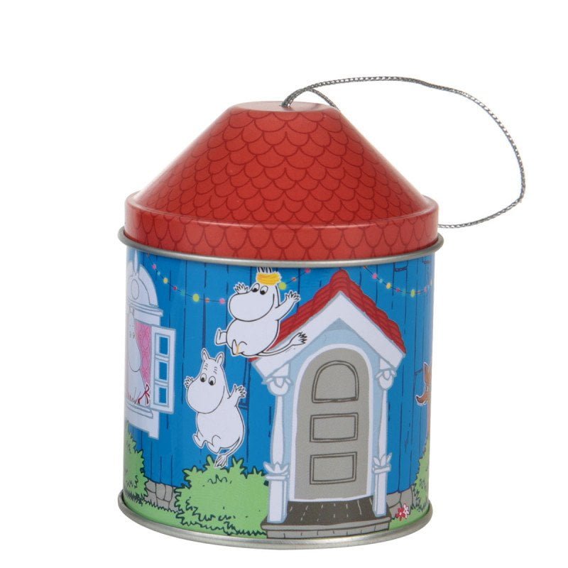 Plåtburk Muminhuset, Ø 6,5 cm H 9 cm - Heminreda.se